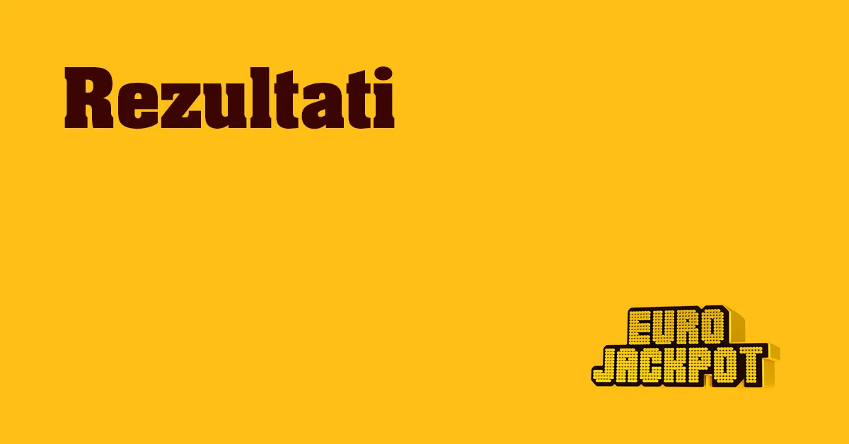 Rezultati žrebanja igre Eurojackpot : Loterija Slovenije